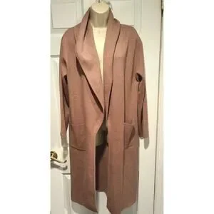 Max Sport | Sweaters | Max Sport Long Knit Cardigan Coat Womens Sz L ...